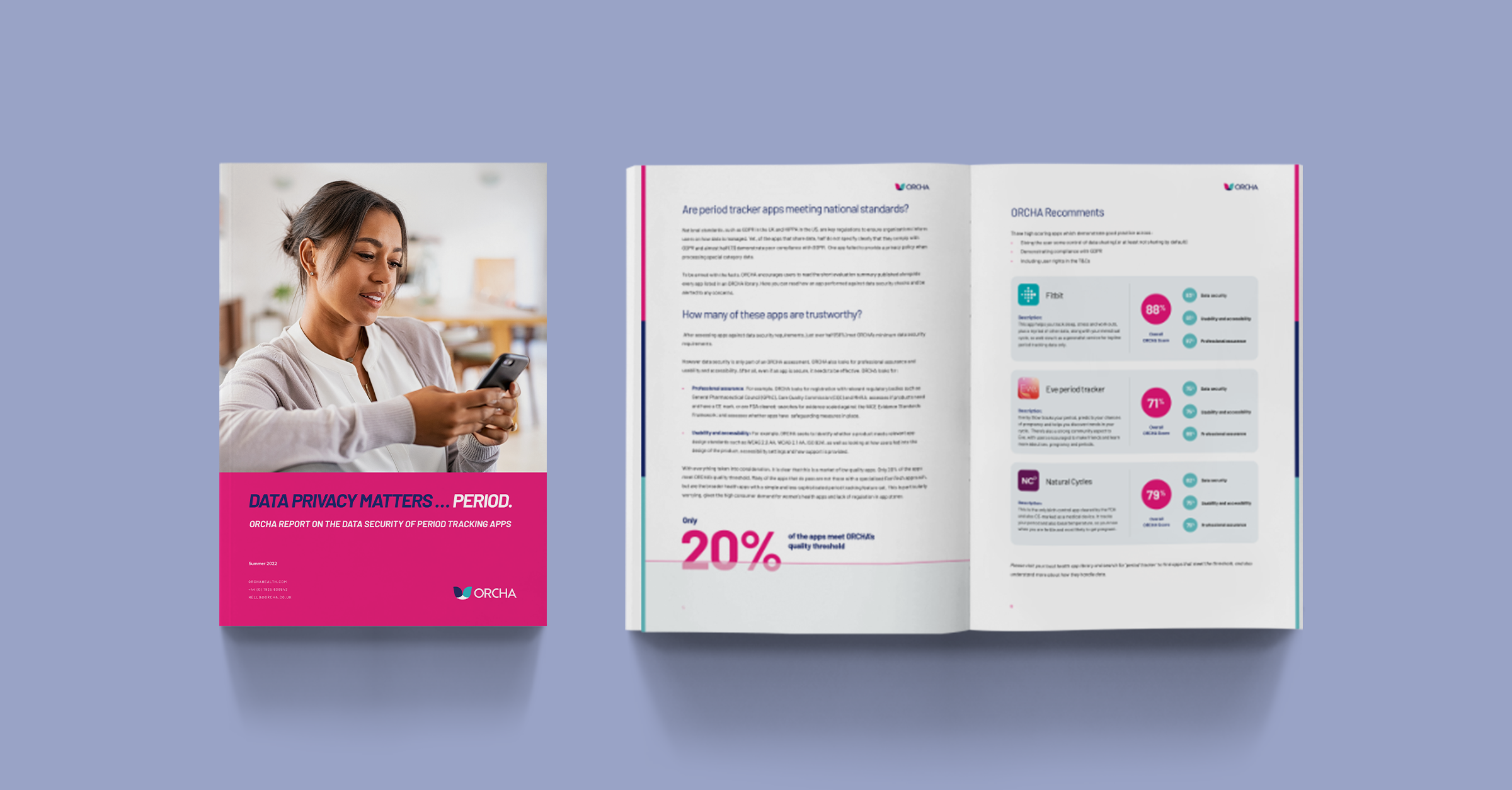 ORCHA report on the data security of period tracking apps
